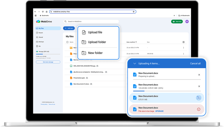 Download MobiDrive for Android & iOS | Secure Cloud Storage
