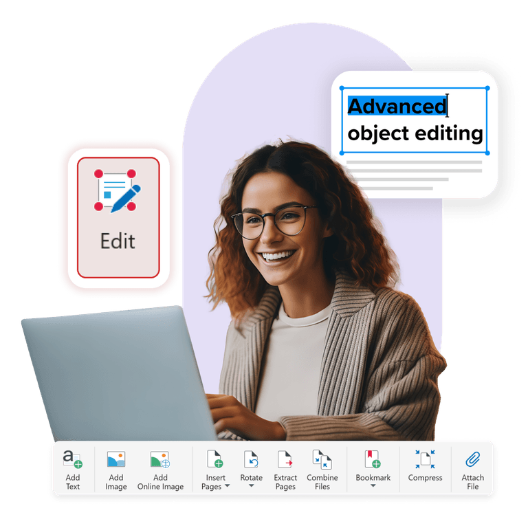 Easily add, delete, and edit PDF files