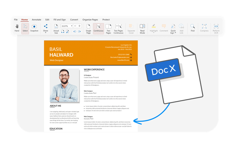 Quick and secure online PDF to Word converter | MobiPDF