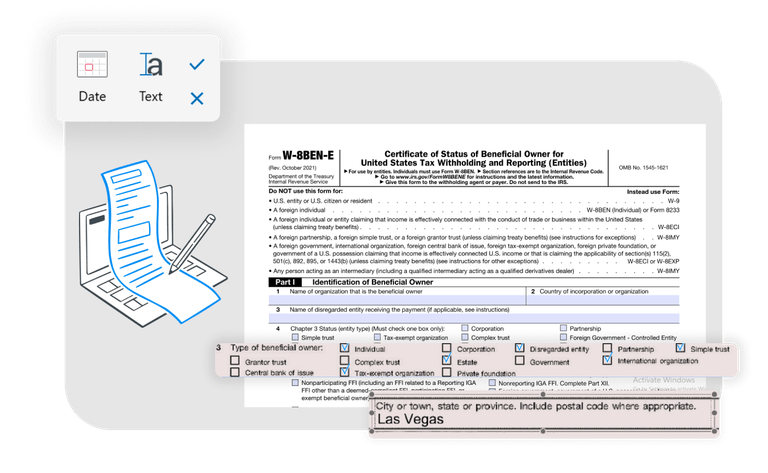 Quickly fill and sign PDF forms online