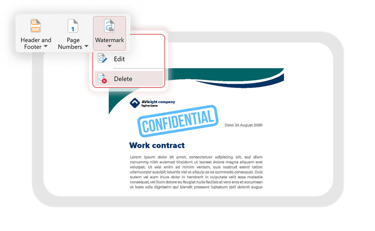 Easily Add, Remove, and Edit Watermarks in a PDF