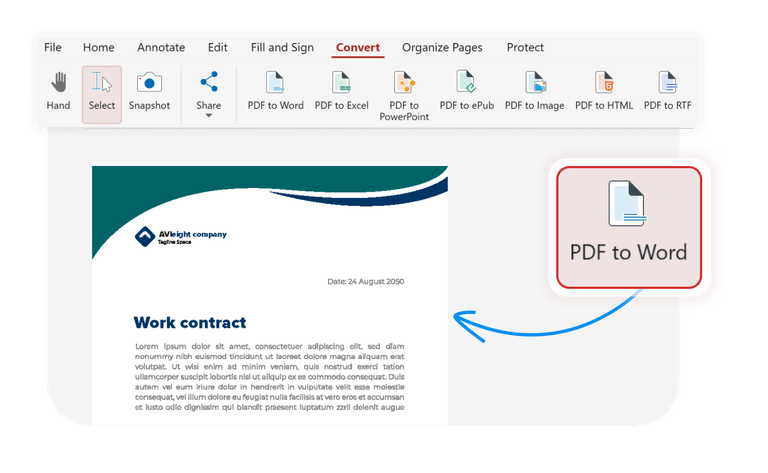 Quick and secure online PDF to Word converter | MobiPDF