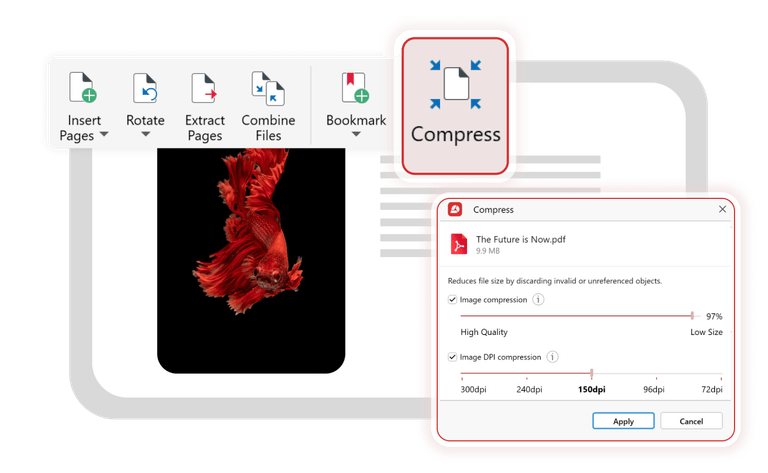 Compress PDFs online easily from your browser
