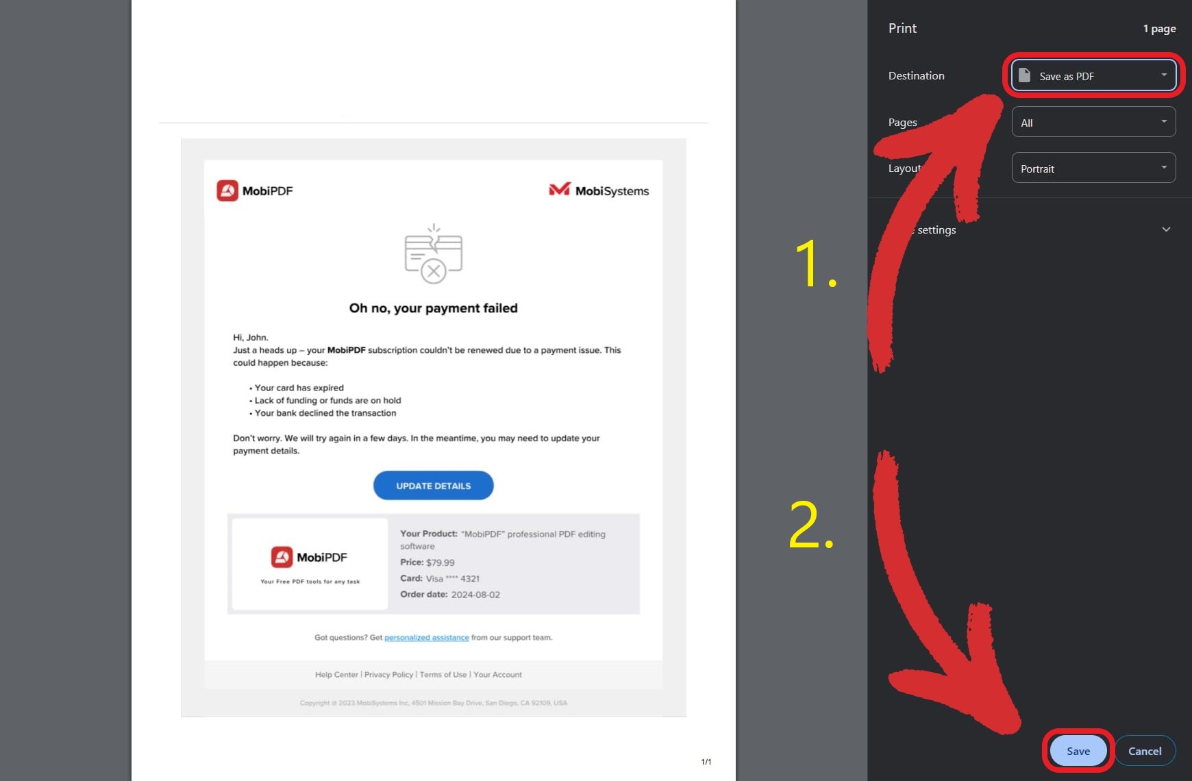 How to Save an Email as a PDF