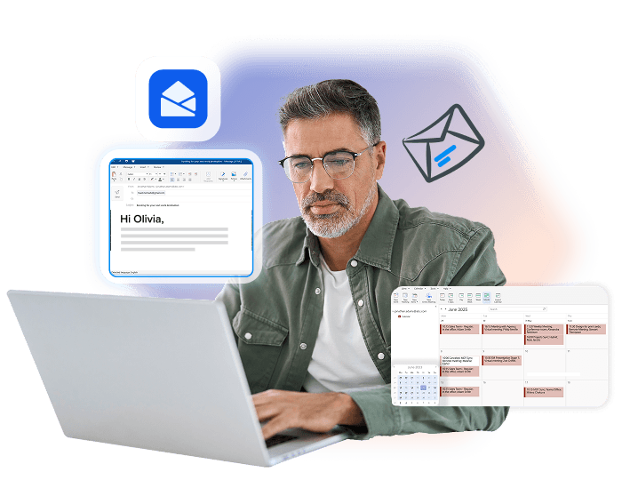 Simple & secure email app with built-in calendar