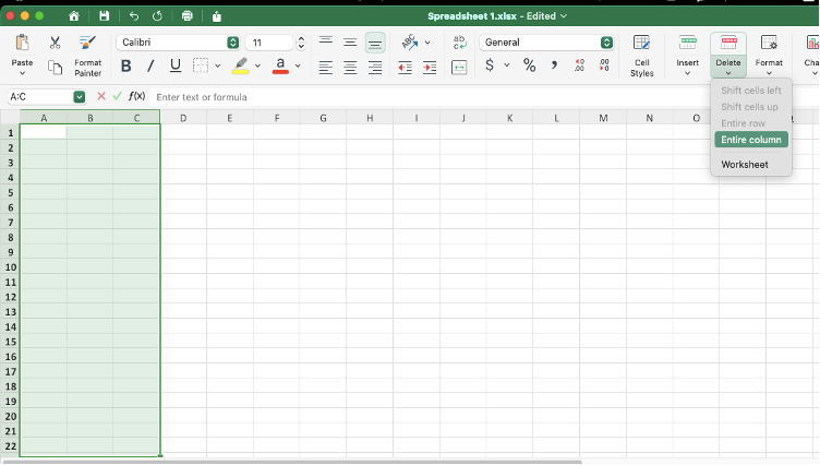 Cómo añadir columnas en Excel